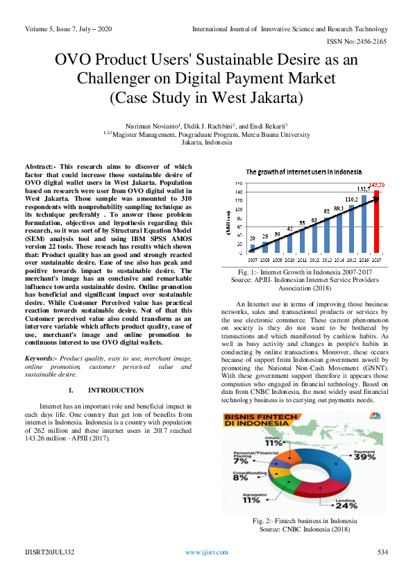 (PDF) OVO Product Users' Sustainable Desire as an Challenger on Digital ...