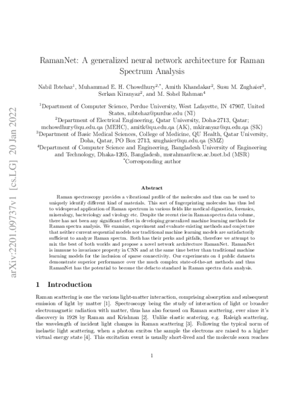 (PDF) RamanNet: A generalized neural network architecture for Raman ...