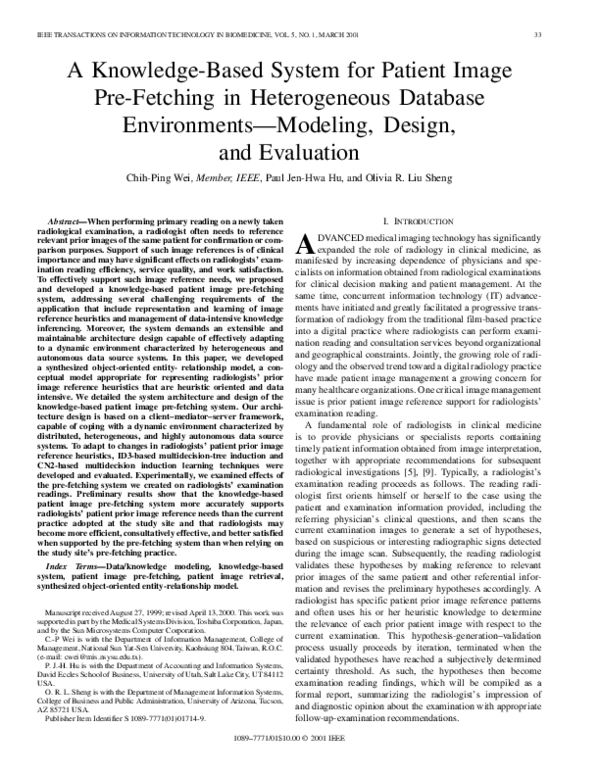 (PDF) A knowledge-based system for patient image pre-fetching in heterogeneous database ...