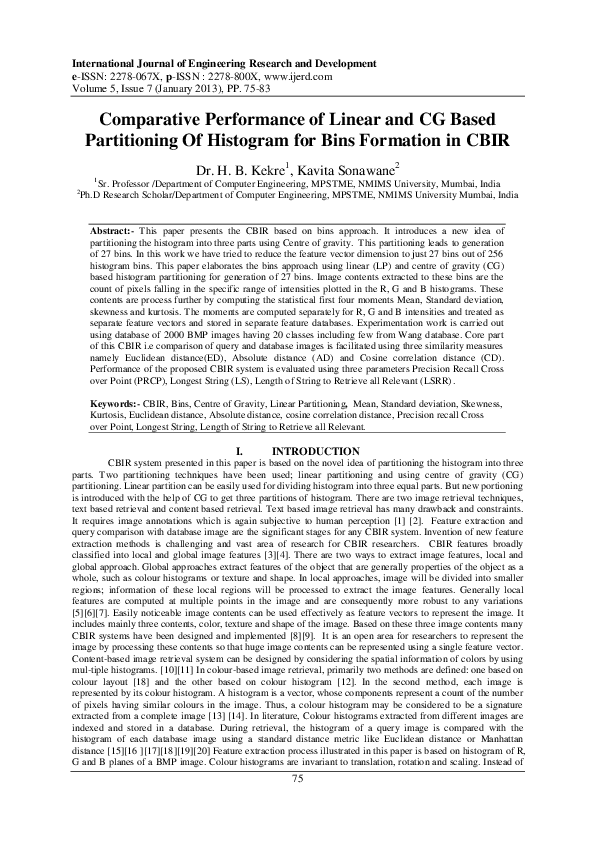 Pdf Comparative Performance Of Linear And Cg Based Partitioning Of