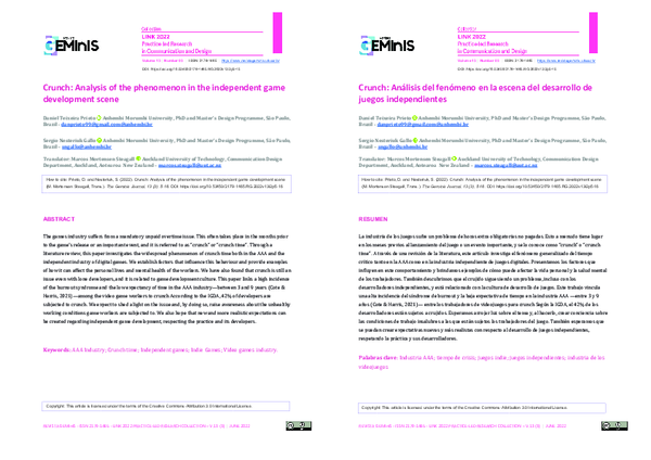 (PDF) Crunch: Analysis of the phenomenon in the independent game ...