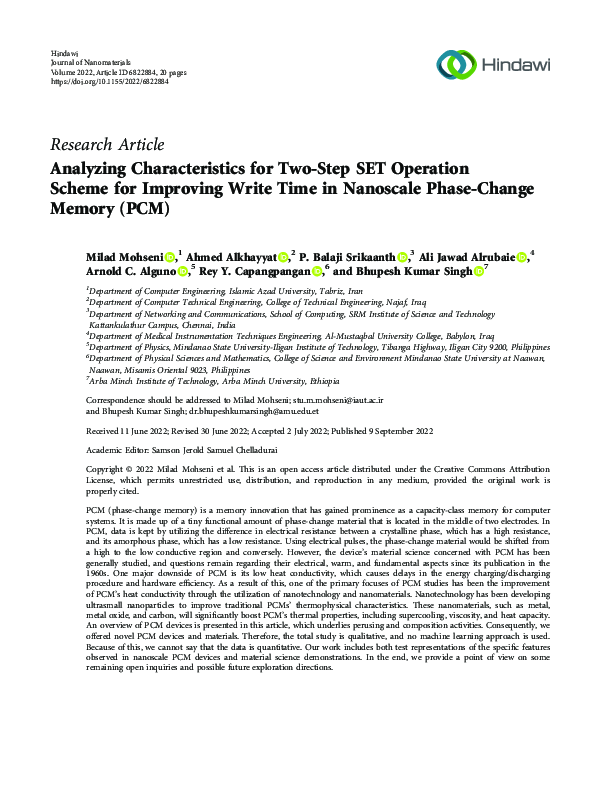 (PDF) Analyzing Characteristics for Two-Step SET Operation Scheme for Improving Write Time in ...