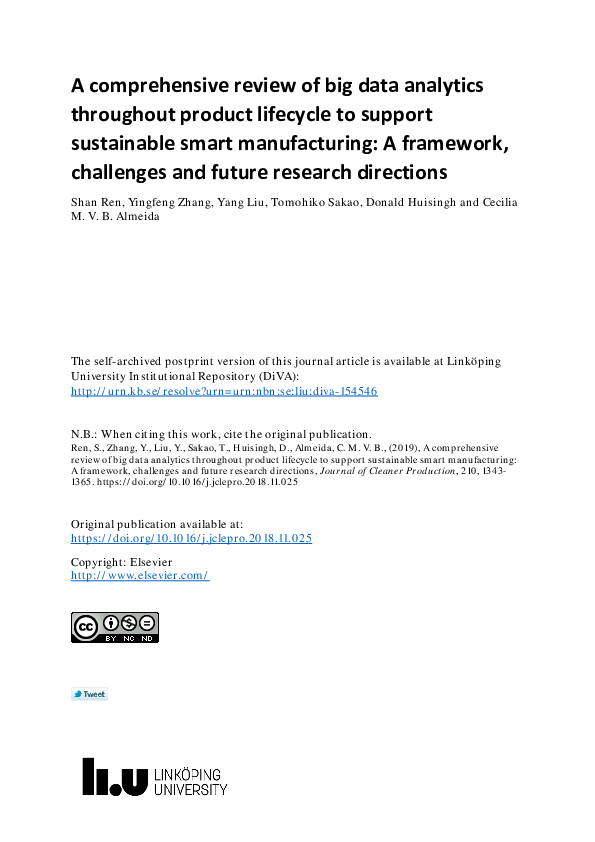 Pdf A Comprehensive Review Of Big Data Analytics Throughout Product