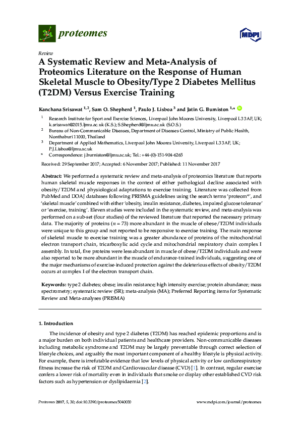 (PDF) A Systematic Review and Meta-Analysis of Proteomics Literature on ...