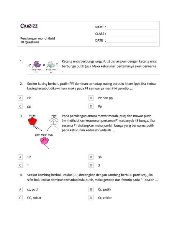 (PDF) Persilangan monohibrid