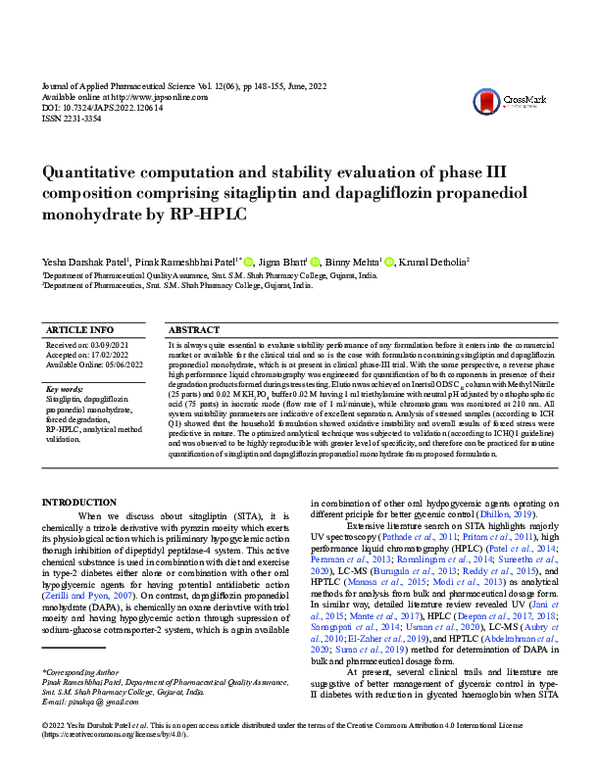 (PDF) Quantitative computation and stability evaluation of phase III ...