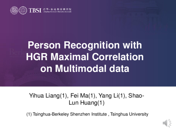 (PDF) Person Recognition with HGR Maximal Correlation on Multimodal Data | Dr. Sudhakar Chaubey ...