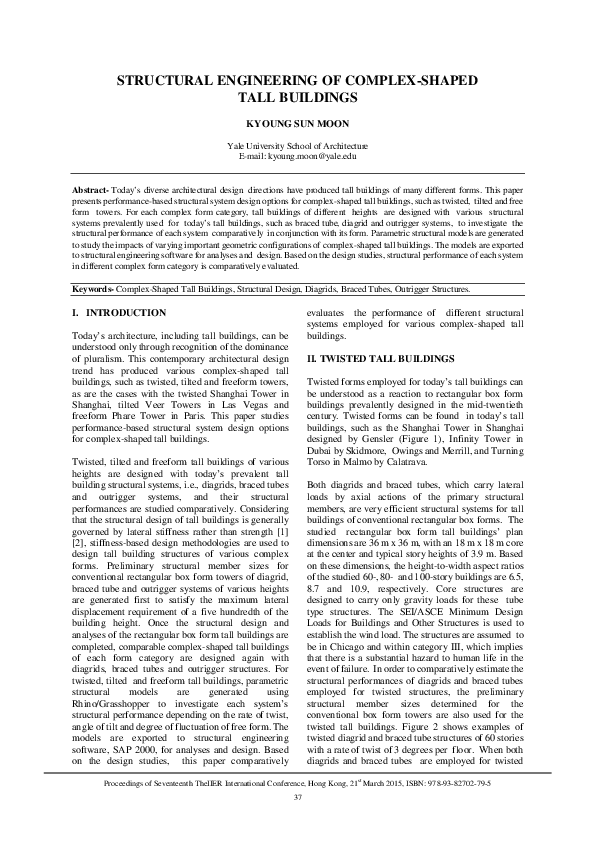 (PDF) Structural Engineering of Complex-Shaped