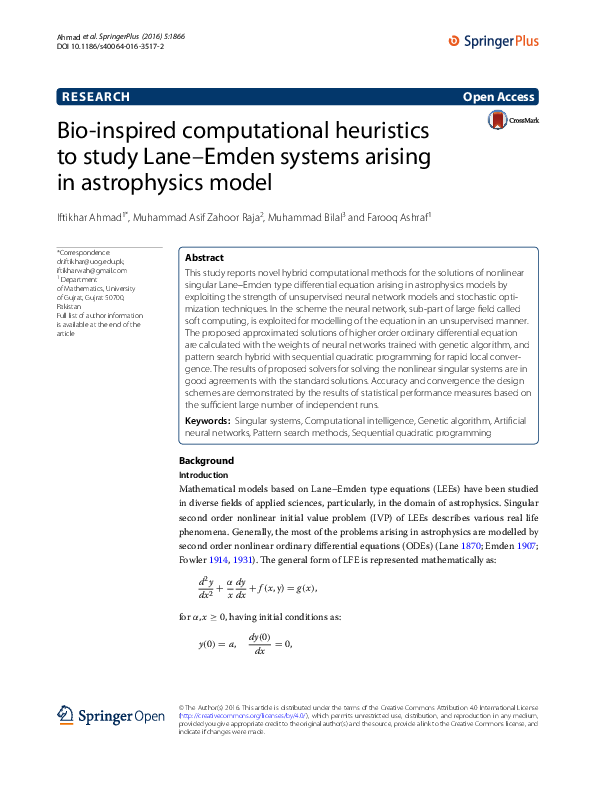 (PDF) Bio-inspired computational heuristics to study Lane–Emden systems ...