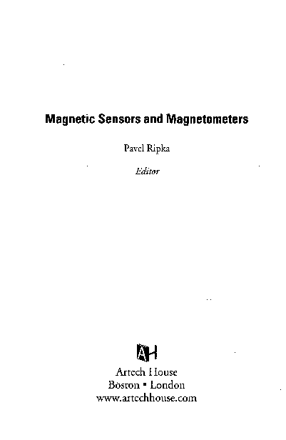 (PDF) Magnetic Sensors and Magnetometers