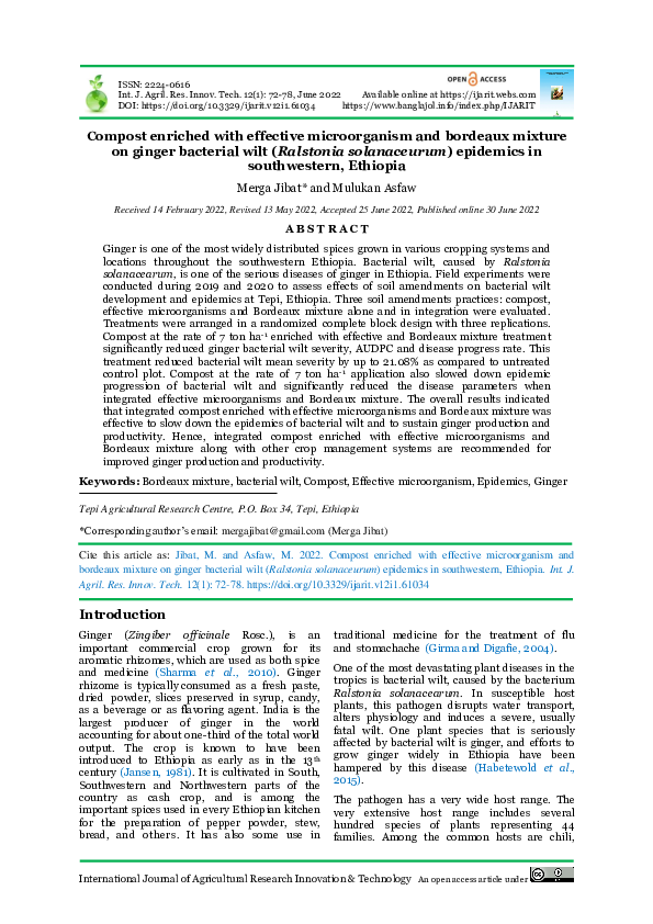 (PDF) Compost enriched with effective microorganism and bordeaux ...