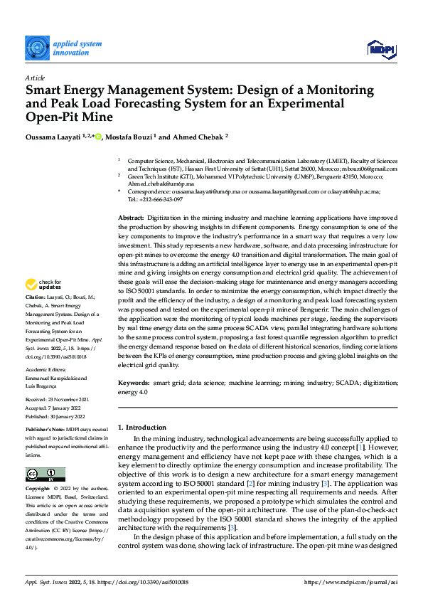 (PDF) Smart Energy Management System: Design of a Monitoring and Peak Load Forecasting System ...