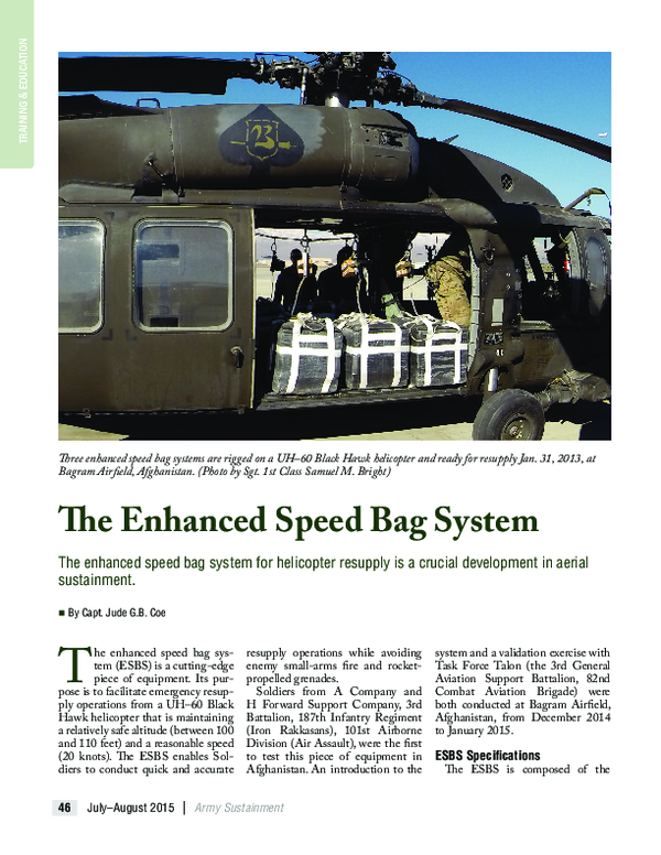 (PDF) The Enhanced Speed Bag System