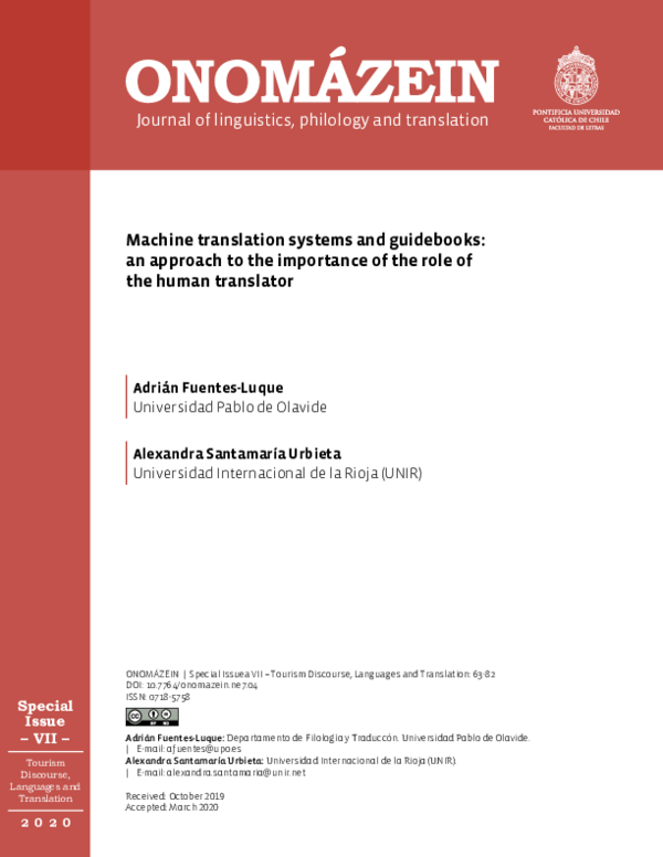(PDF) Machine translation systems and guidebooks: an approach to the ...