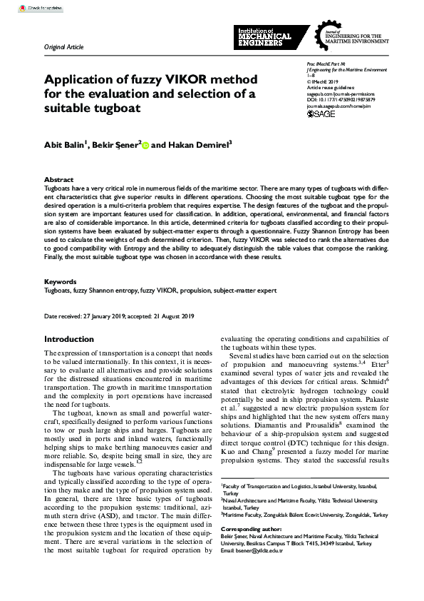 (PDF) Application of fuzzy VIKOR method for the evaluation and ...