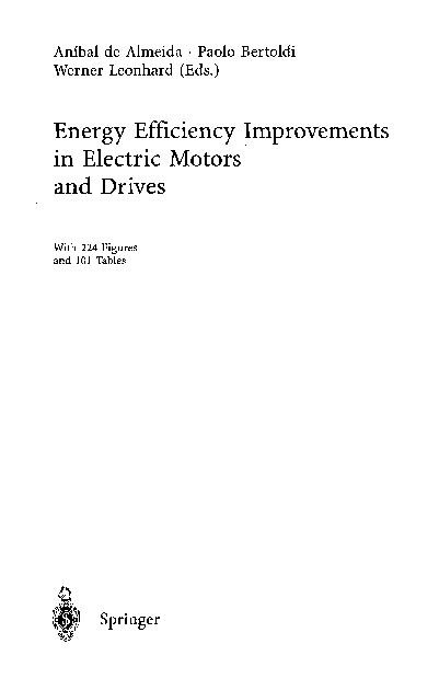 (PDF) Energy Efficiency Improvements in Electric Motors and Drives