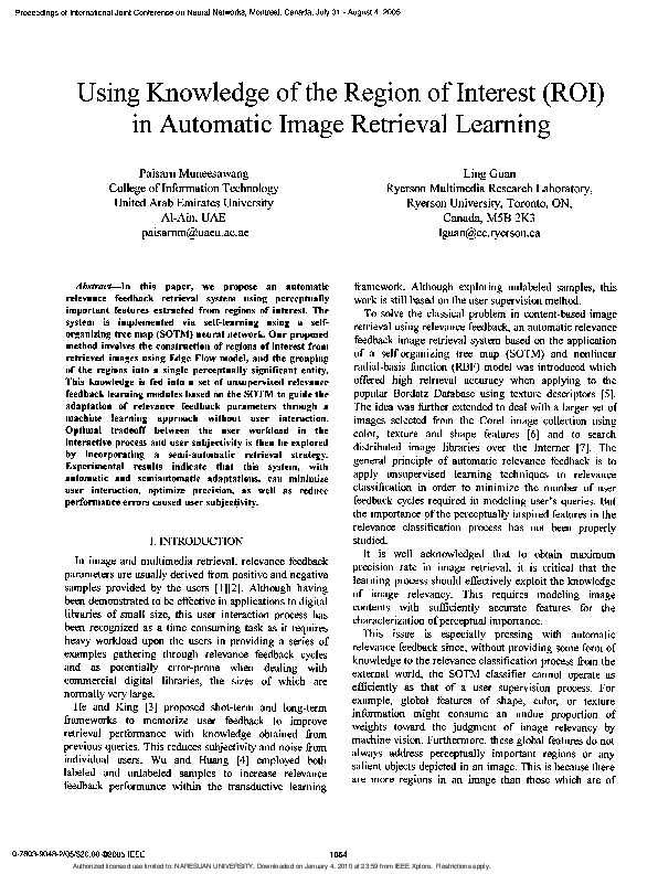 (PDF) Using knowledge of the region of interest (ROI) in automatic image retrieval learning