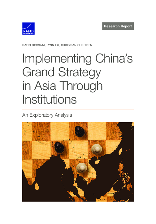 (PDF) Implementing China's Grand Strategy in Asia Through Institutions ...