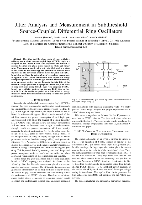 (PDF) Jitter analysis and measurement in subthreshold source-coupled ...