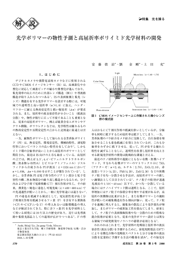 (PDF) Prediction of Optical Properties of Polymers and Development of Highly Refractive ...