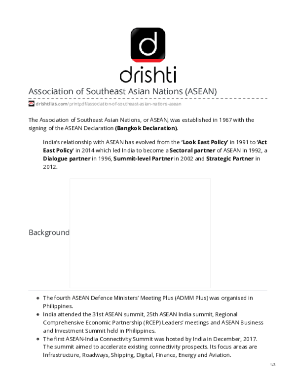 (PDF) The Association of Southeast Asian Nations (ASEAN)