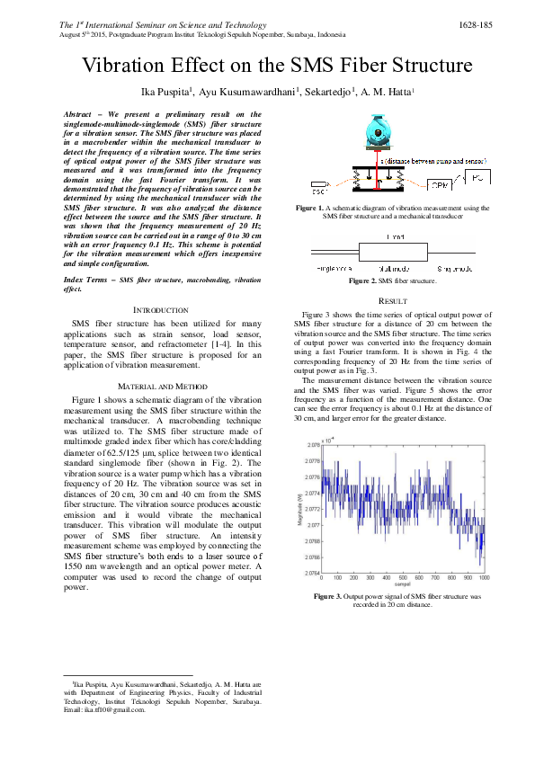 (PDF) Vibration Effect on the SMS Fiber Structure