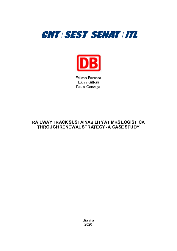 (PDF) Railway track sustainability at MRS Logística through renewal ...