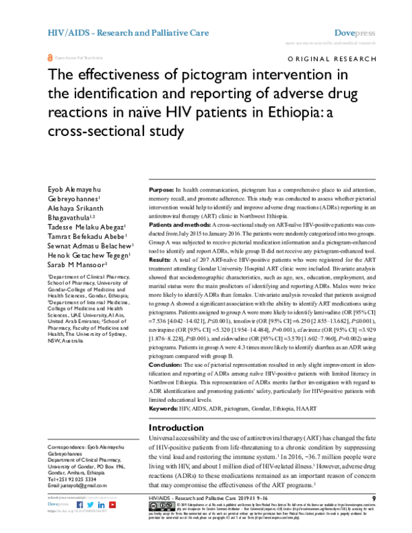 (PDF) The effectiveness of pictogram intervention in the identification ...