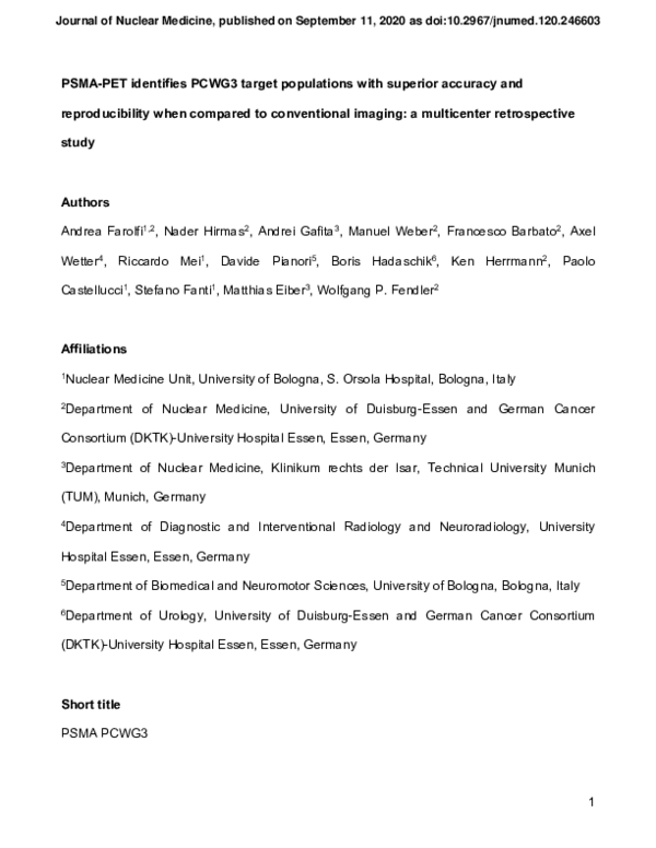 (PDF) Identification of PCWG3 Target Populations Is More Accurate and ...