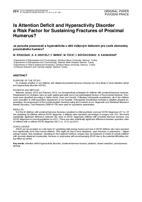 (PDF) Is attention deficit and hyperactivity disorder a risk factor for sustaining fractures of ...