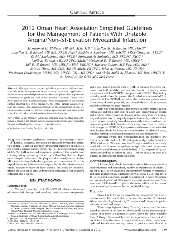 (PDF) Oman Heart Association Simplified Guidelines for the Management ...
