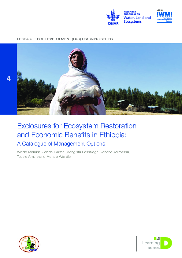 (PDF) Exclosures for ecosystem restoration and economic benefits in Ethiopia: a catalogue of ...