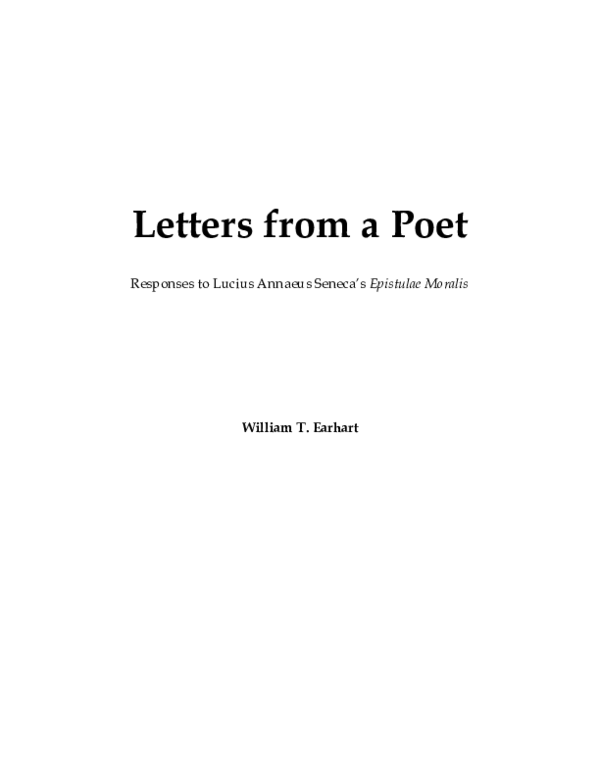 (DOC) Letters from a Poet - Sample