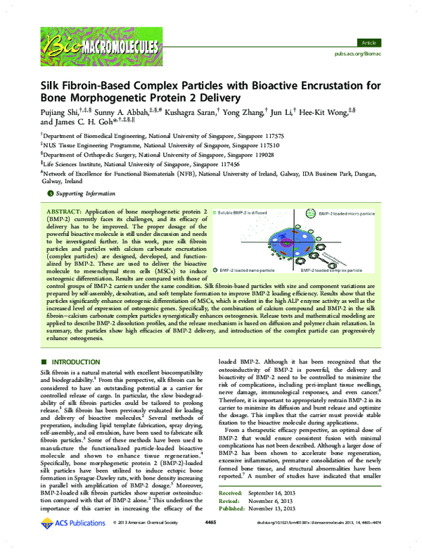 (PDF) Silk Fibroin-Based Complex Particles with Bioactive Encrustation ...