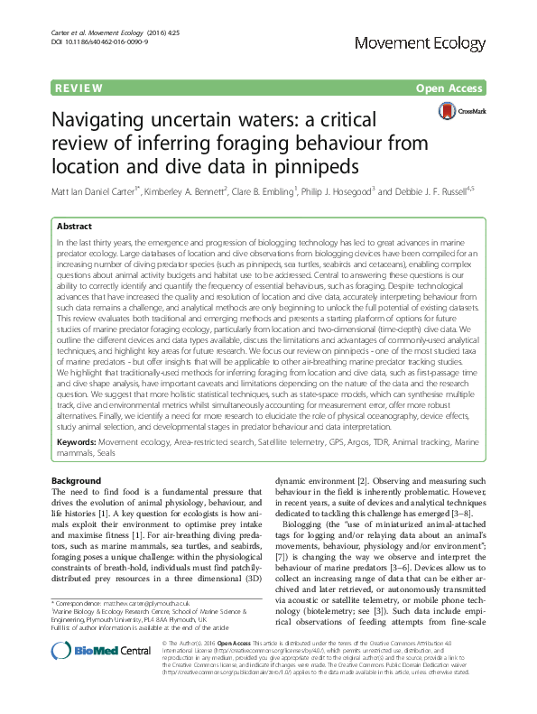 (PDF) Navigating uncertain waters: a critical review of inferring ...