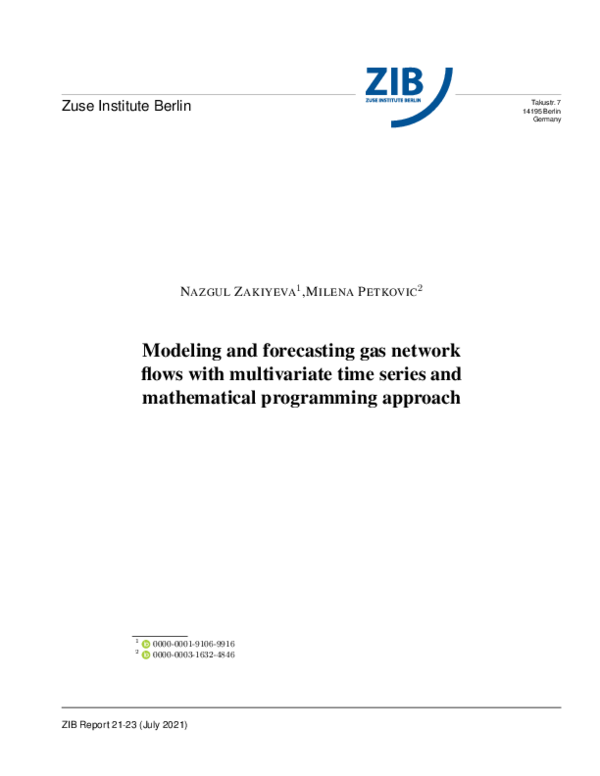 Pdf Modeling And Forecasting Gas Network Flows With Multivariate Time