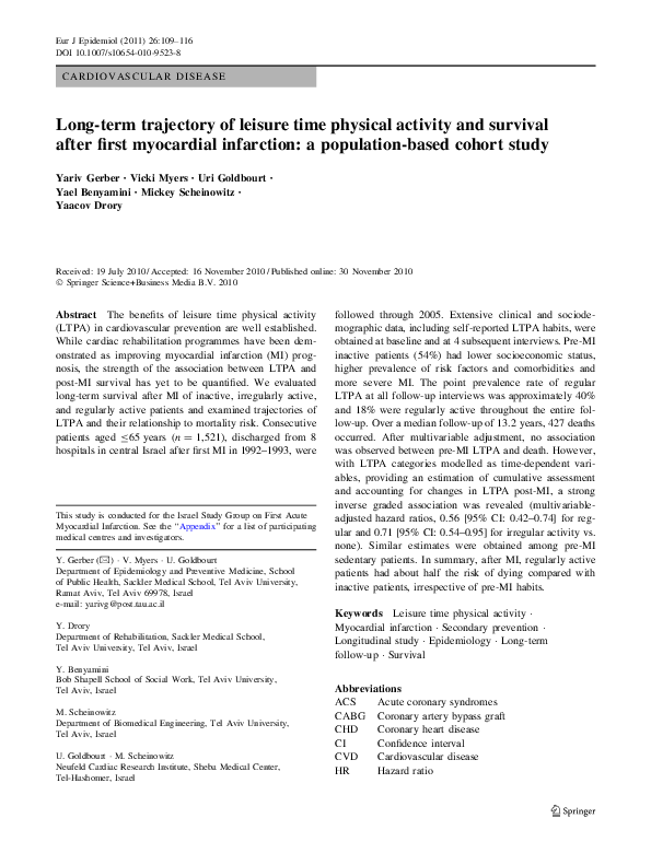 (PDF) Long-term trajectory of leisure time physical activity and ...