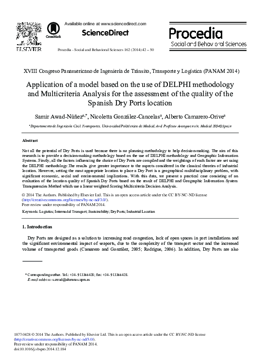 Pdf Application Of A Model Based On The Use Of Delphi Methodology And 0323