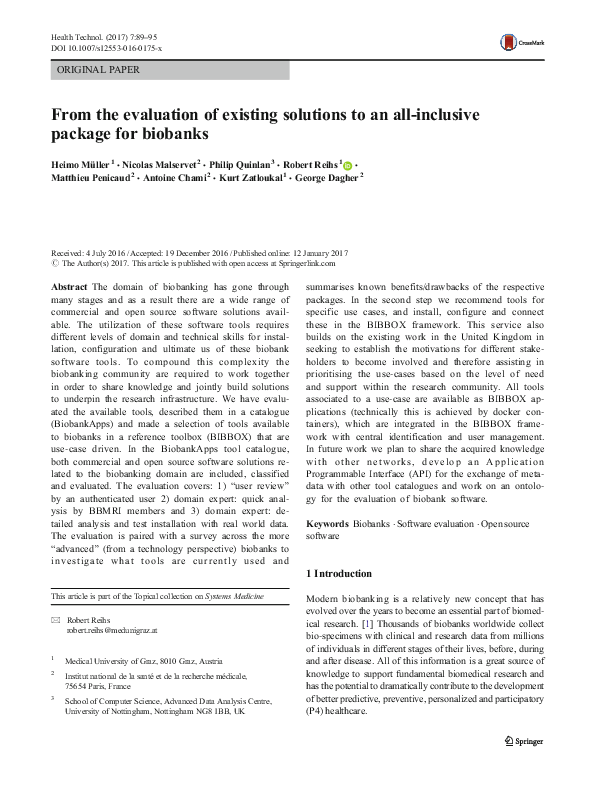 (PDF) From the evaluation of existing solutions to an all-inclusive ...