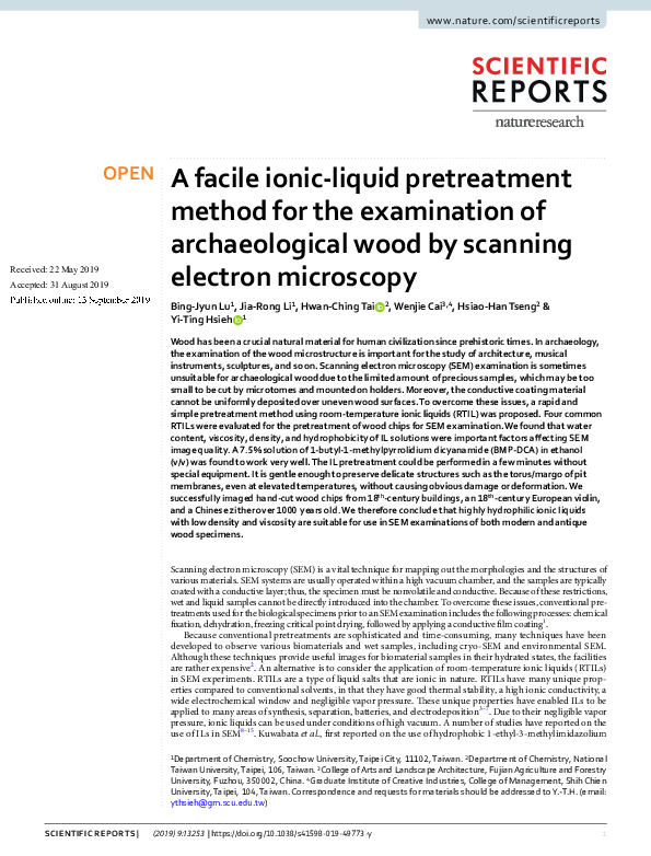 (PDF) Chromosome observation by scanning electron microscopy using ...