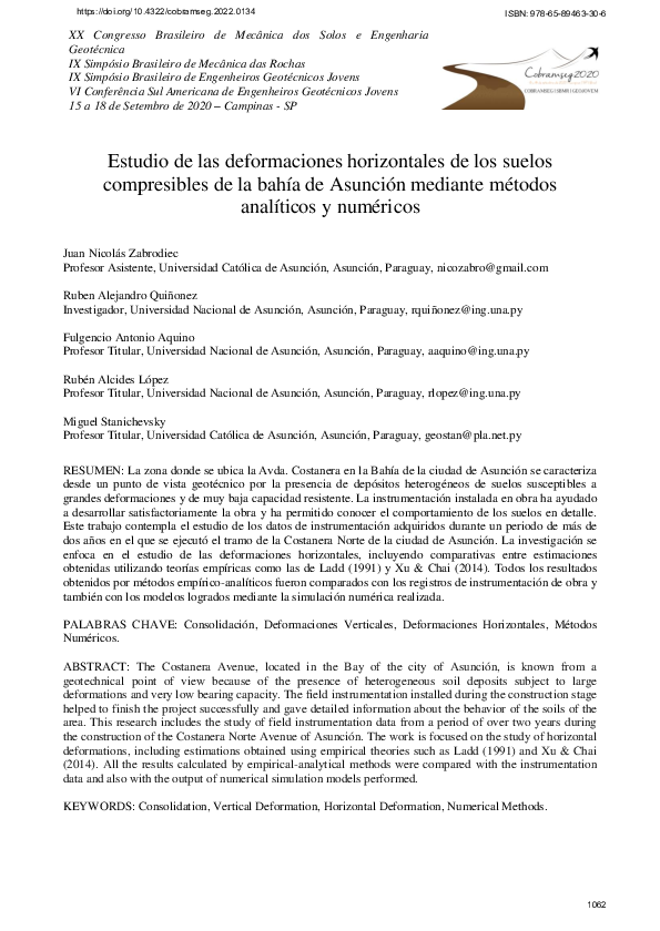 (PDF) Estudio de las deformaciones horizontales de los suelos ...