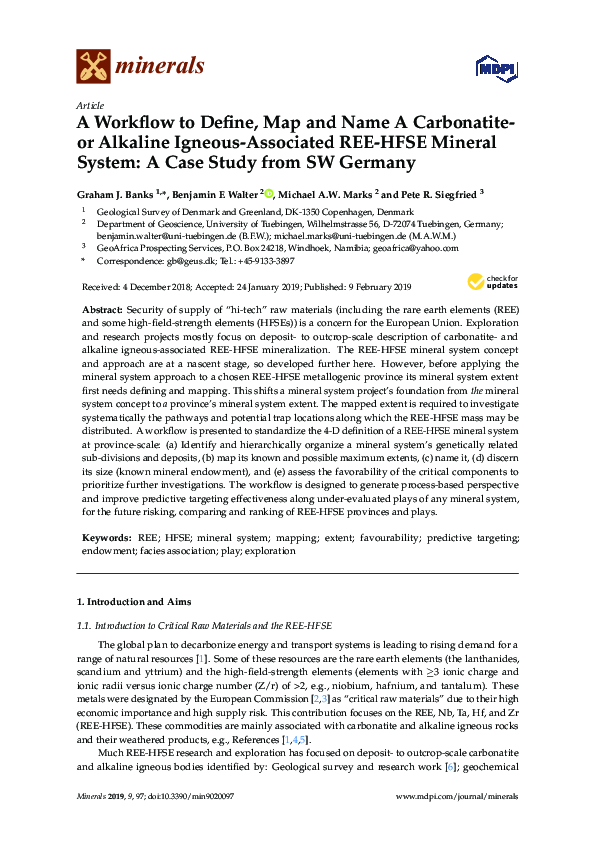 (PDF) A Workflow to Define, Map and Name A Carbonatite- or Alkaline ...