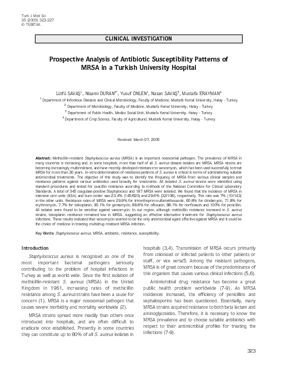 (PDF) Prospective analysis of antibiotic susceptibility patterns of ...