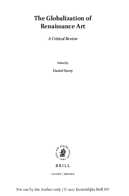 (PDF) The Globalization of Renaissance Art