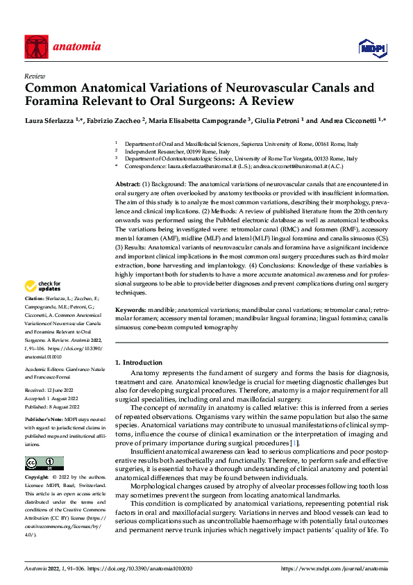 (PDF) Common Anatomical Variations of Neurovascular Canals and Foramina ...