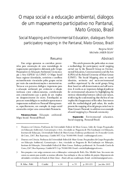 (PDF) Social mapping and environmental education: dialogues from ...