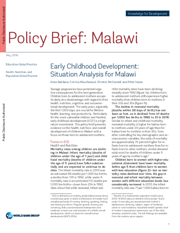 (PDF) Early Childhood Development