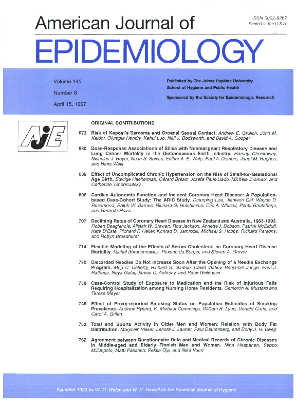 (PDF) EPIDEMIOLOGY Volume 145