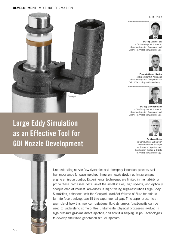 (PDF) Large Eddy Simulation as an Effective Tool for GDI Nozzle Development