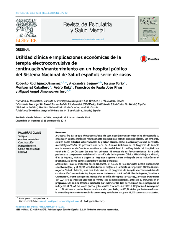 (PDF) Utilidad clínica e implicaciones económicas de la terapia ...
